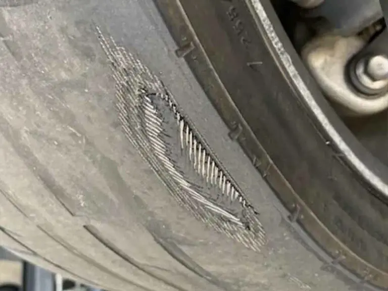 How Long Can You Drive On Tires With Wire Showing? (Risk) | TireGrades